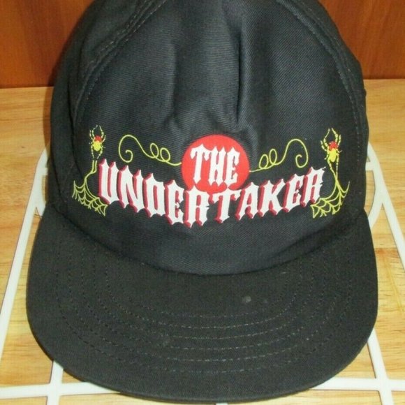 Wwf | Accessories | Vtg 9s Wwf The Undertaker Black Snapback Hat | Poshmark